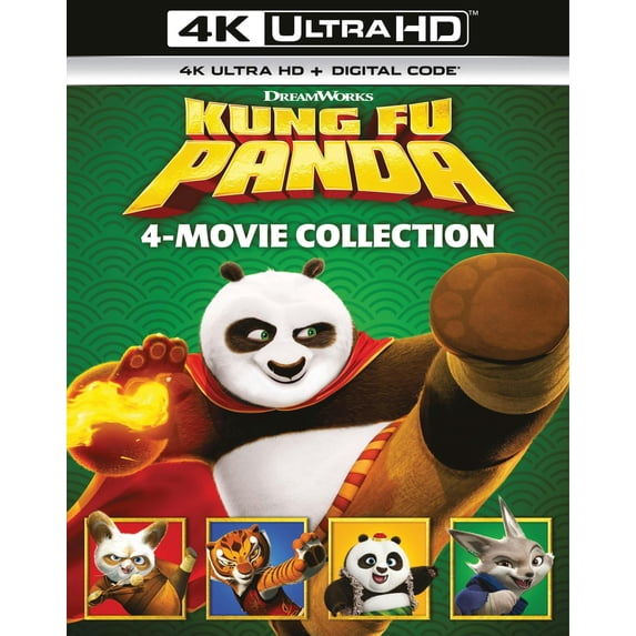 Kung Fu Panda 4-Movie Collection (4K Ultra HD + Digital) [UHD ...