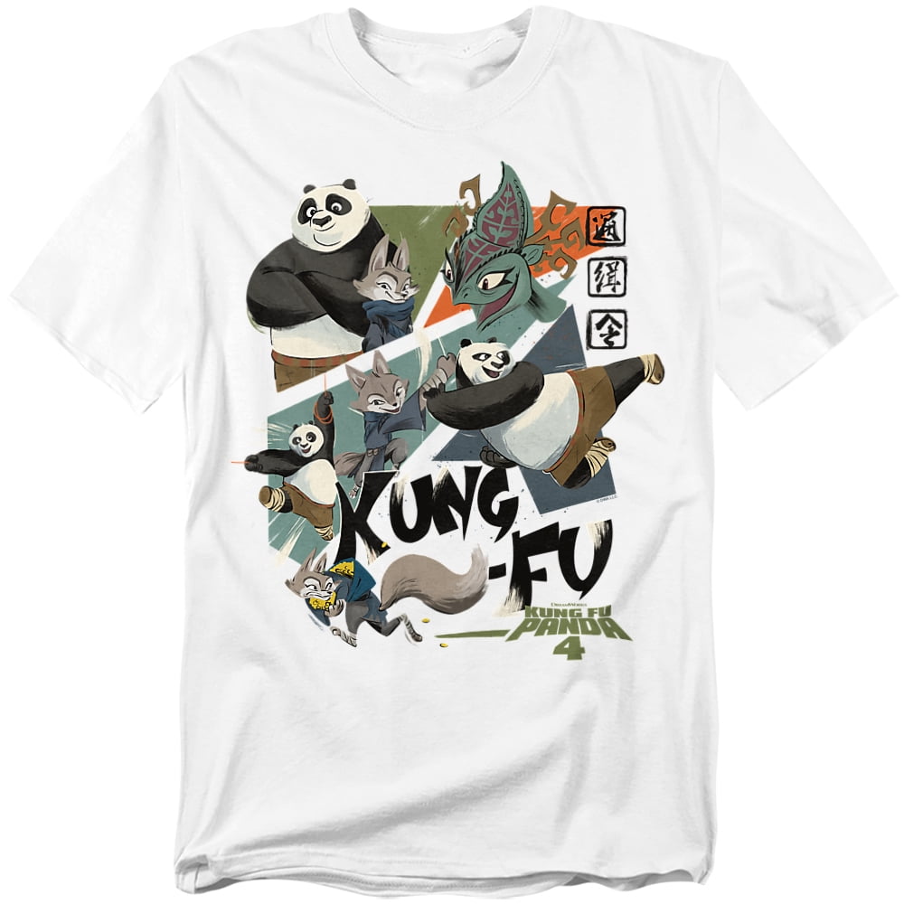 Kung Fu Panda 4 T-Shirt Kung Fu Collage Unisex Graphic Tee for Men ...