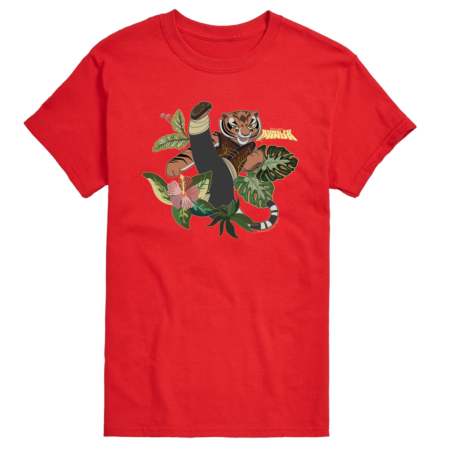 Kung Fu Panda 4 - Tiger Plants - Men's Short Sleeve Graphic T-Shirt ...