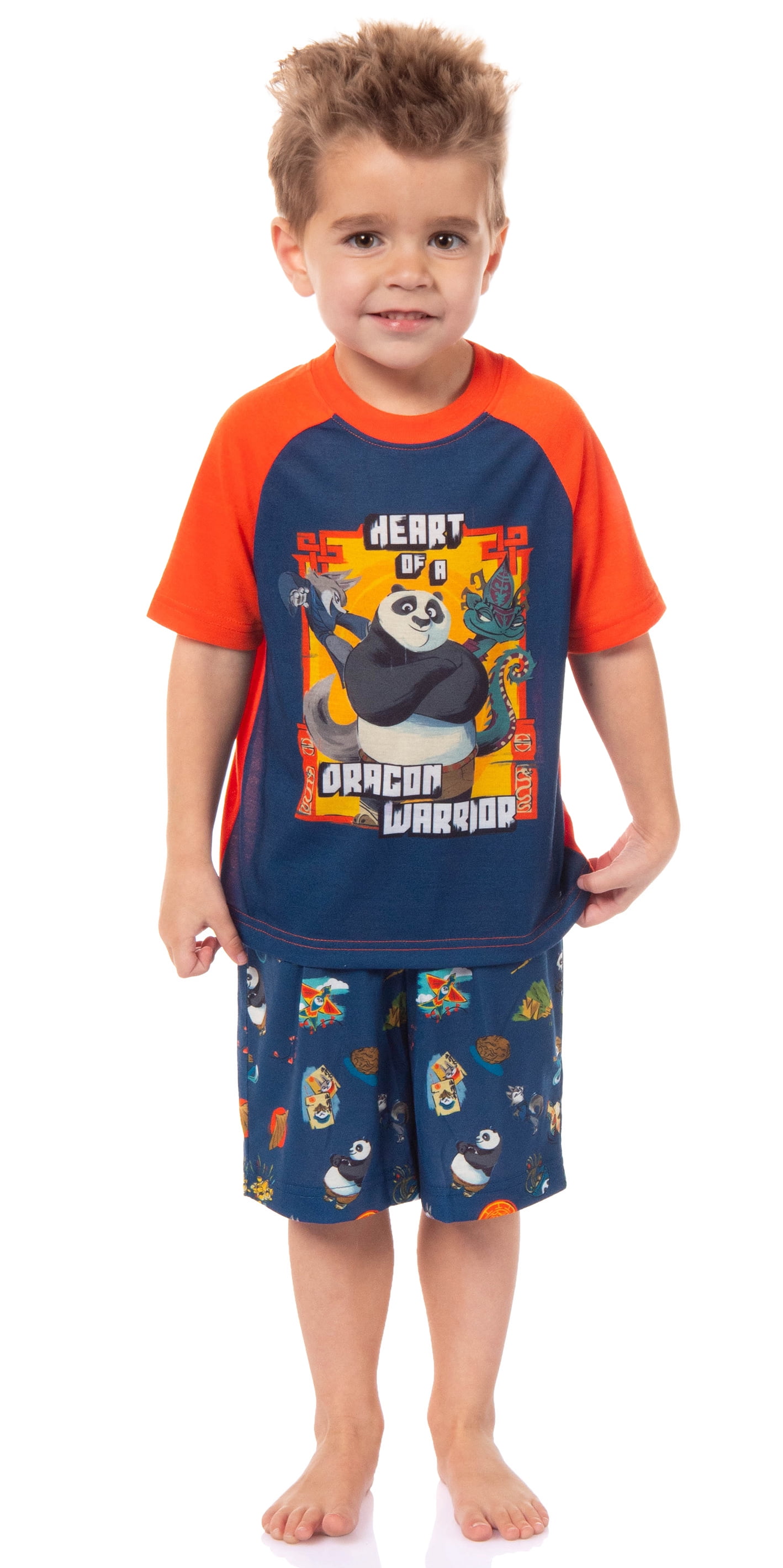 Kung Fu Panda 4 Toddler Boy's Heart of a Dragon Warrior Sleep Pajama ...