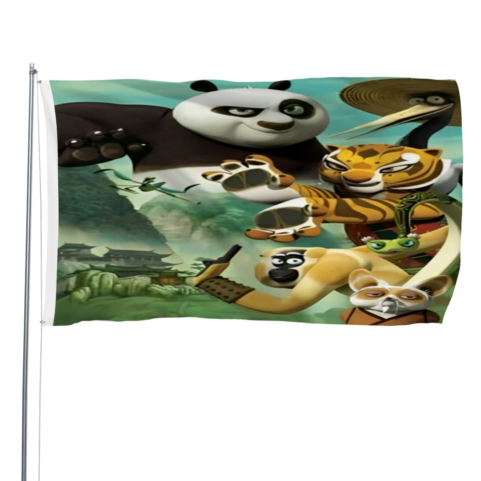 Kung Fu Panda 5 flag perfect for outdoor decoration, can be hung ...