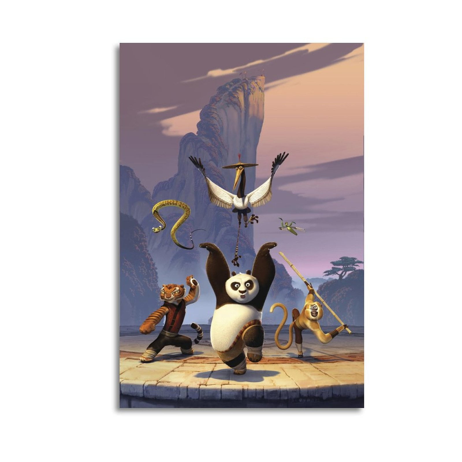Kung Fu Panda Canvas Art Wall Decor Posters Home Bar Restaurant Garage ...