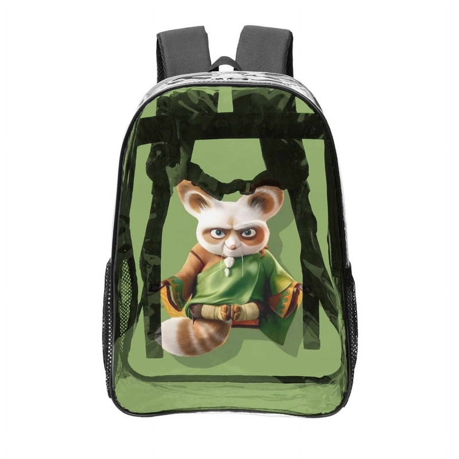 Kung Fu Panda Pattern Transparent Backpack Lightweight And fashionable ...