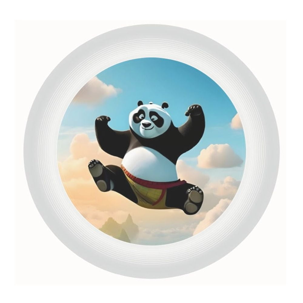 Kung Fu Panda Patterned Frisby Slip Resistant And Stable Throw With A ...