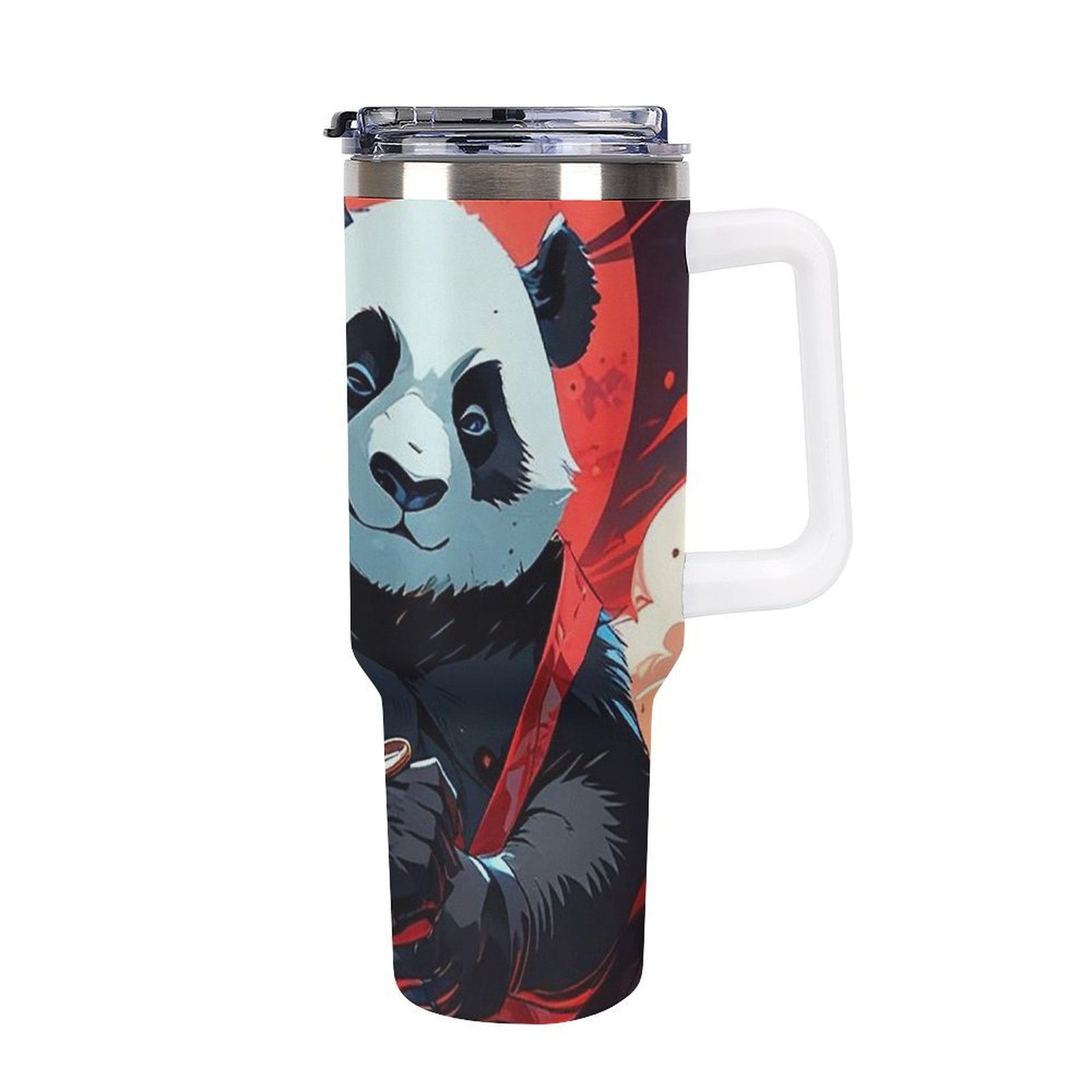 Kung Fu Panda Stainless Steel Straw Large Capacity Car Cup Commuter ...