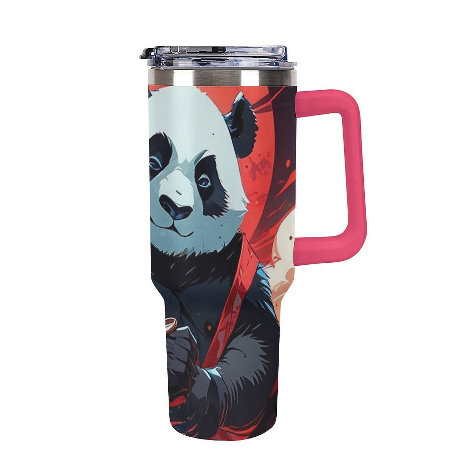 Kung Fu Panda Stainless Steel Straw Large Capacity Car Cup Commuter ...