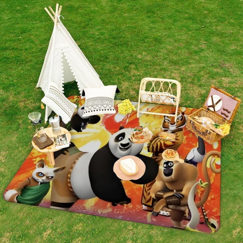 Kung Fu Panda patterned picnic mat perfectly accompanies your every ...