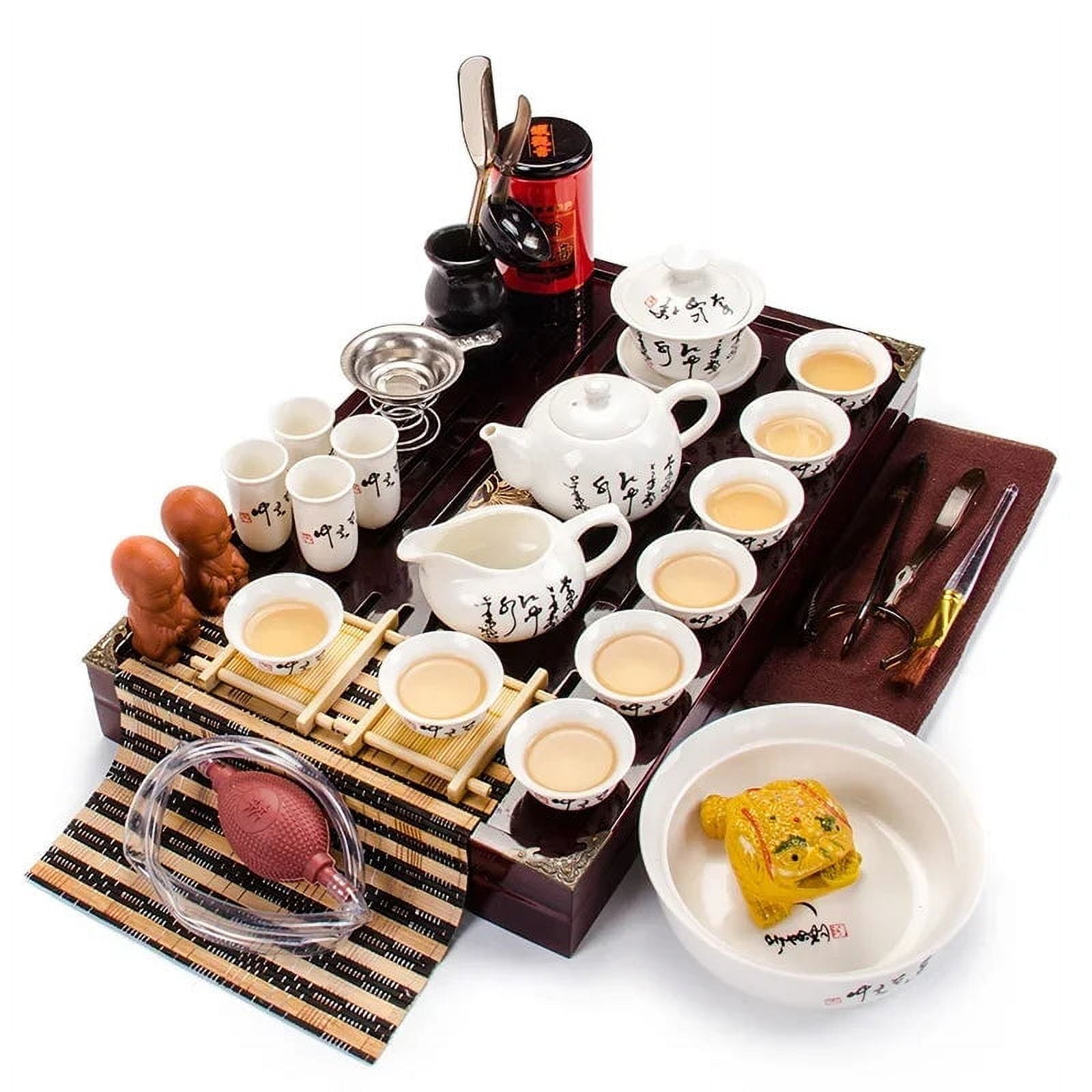 Kung Fu Tea Set Gift Ceremony Tray Chinese Traditional Puer Teapot ...
