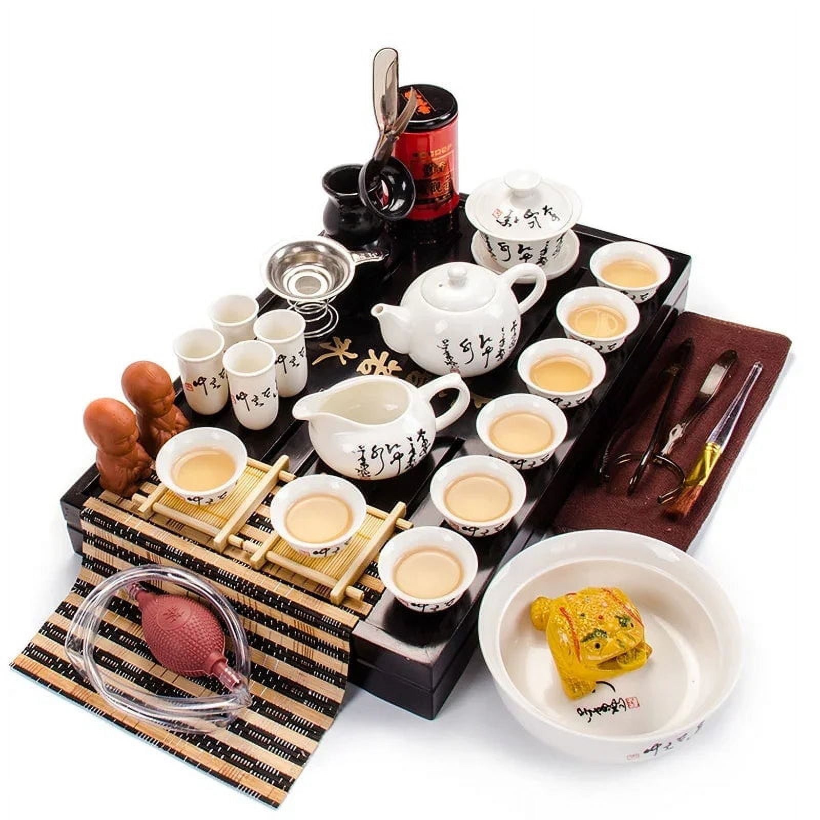 Kung Fu Tea Set Gift Ceremony Tray Chinese Traditional Puer Teapot ...
