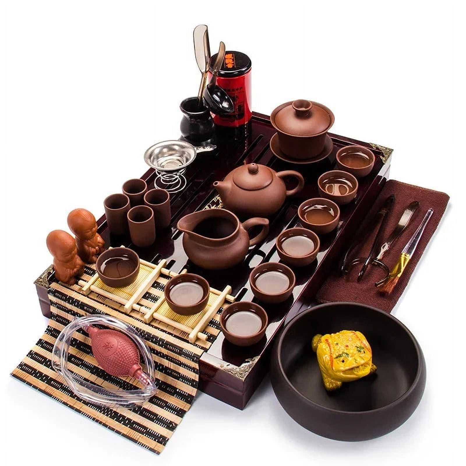 Kung Fu Tea Set Gift Ceremony Tray Chinese Traditional Puer Teapot ...