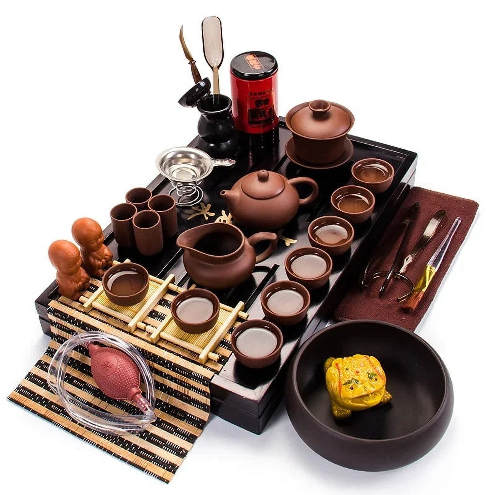 Kung Fu Tea Set Gift Ceremony Tray Chinese Traditional Puer Teapot ...