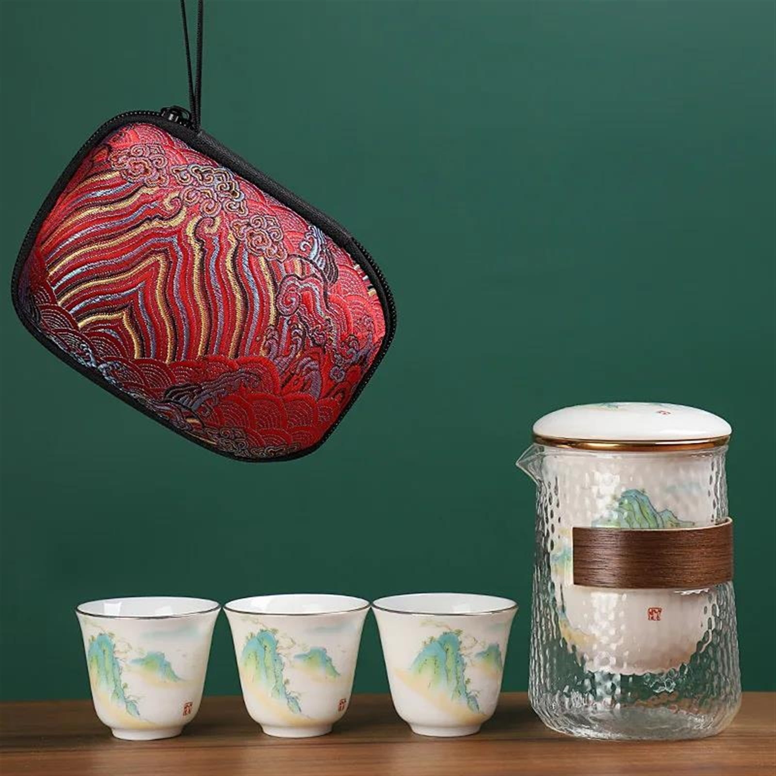 Kung Fu Tea Set Tea Pot Ceramic Chinese Tea Set Ceramic Travel Pottery ...