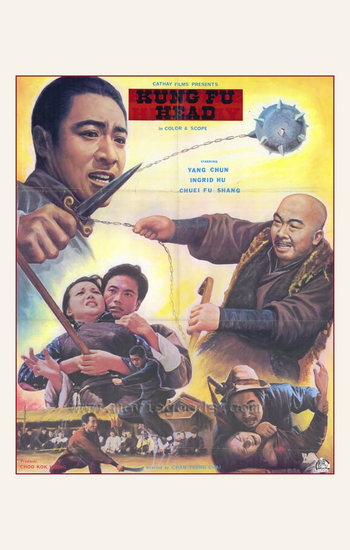 Kung Fu: The Head Crusher - movie POSTER (Style A) (27" x 40") (1970) - Walmart.com