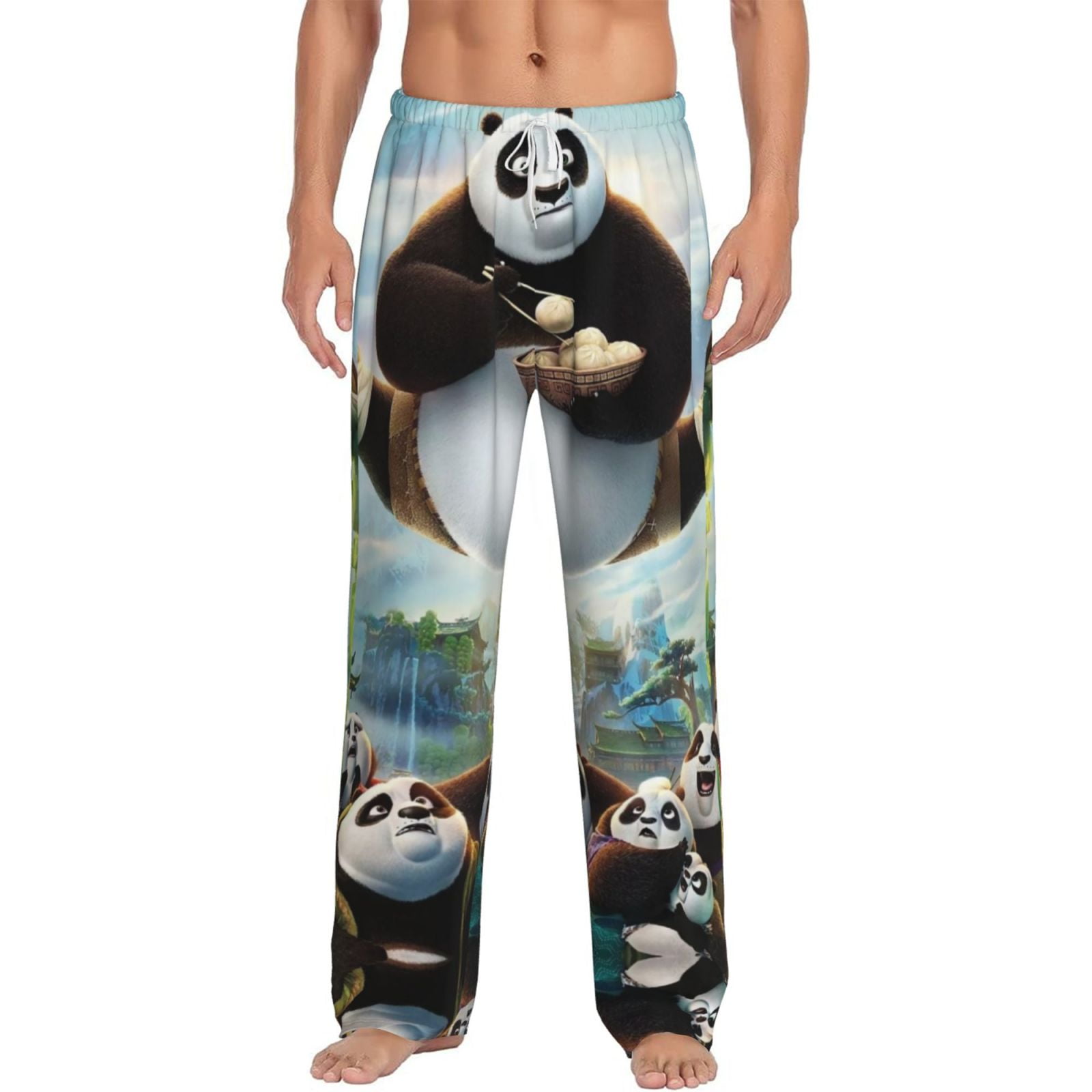 KungFu Panda Men's pajama pants with drawstring waistband pockets ...