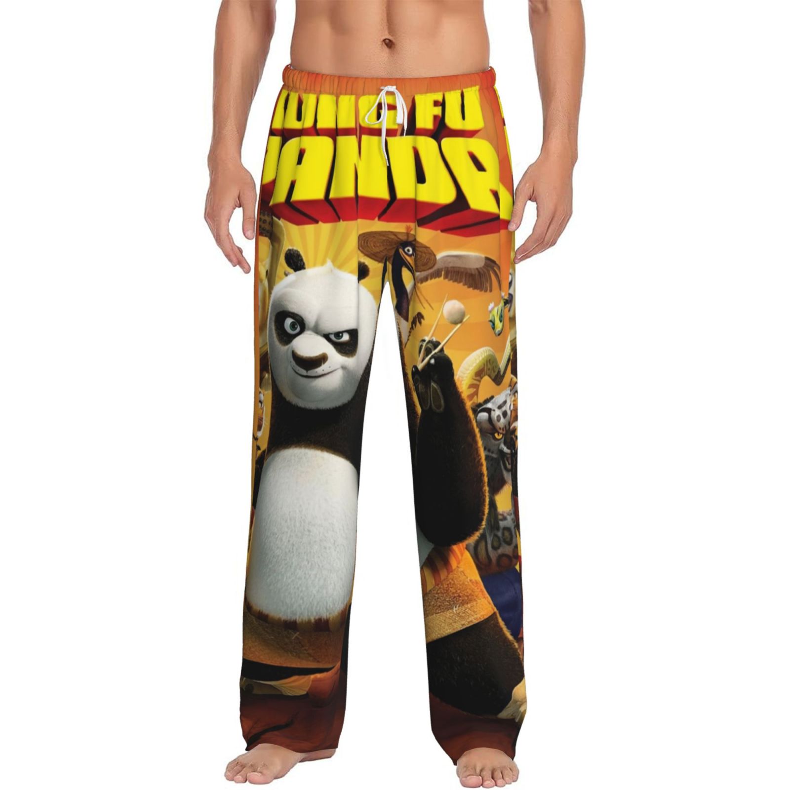 KungFu Panda Men's pajama pants with drawstring waistband pockets ...