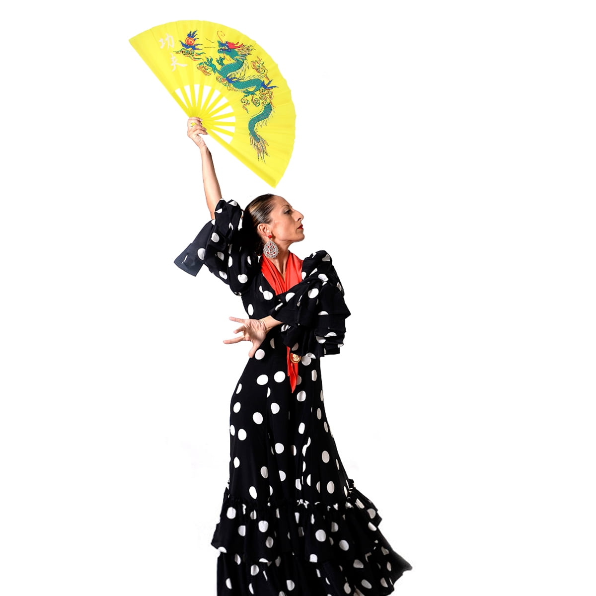 Kungfu Fan Performance Fan Kung Fu Fan Dragon and Phoenix Folding Fan ...