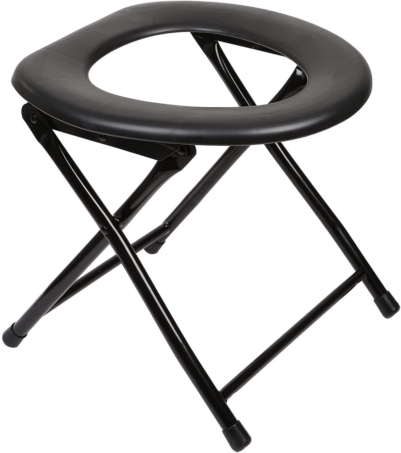 Kunida Designs Portable Camping Toilet Chair - Folding Bedside Commode ...