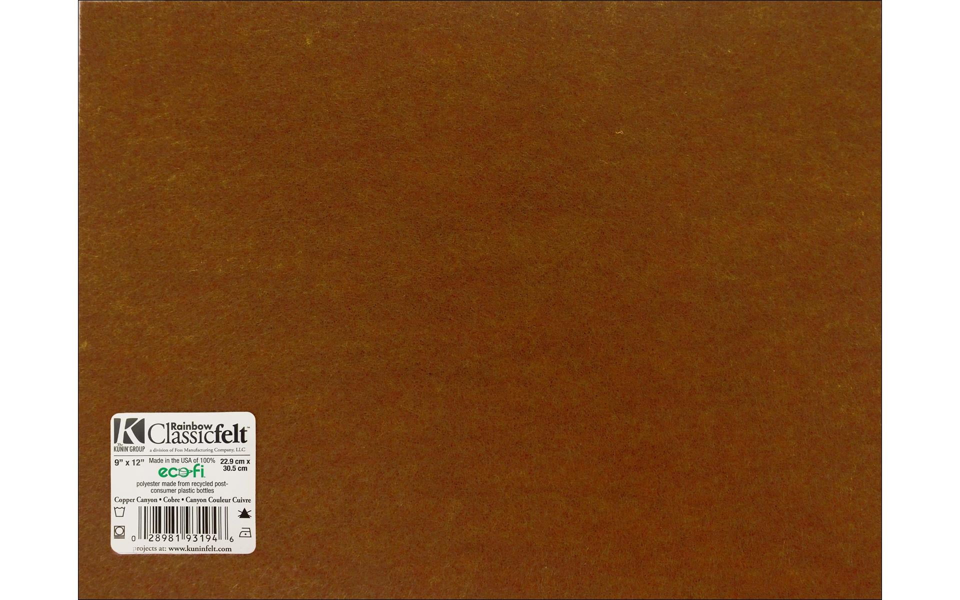 Kunin Classic Felt 9X12" Piece Copper Canyon (Pack Of 24) - Walmart.com