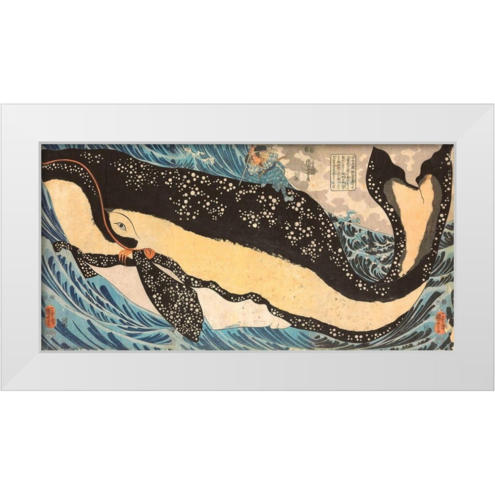 Kuniyoshi, Utagawa 24x14 White Modern Wood Framed Museum Art Print ...