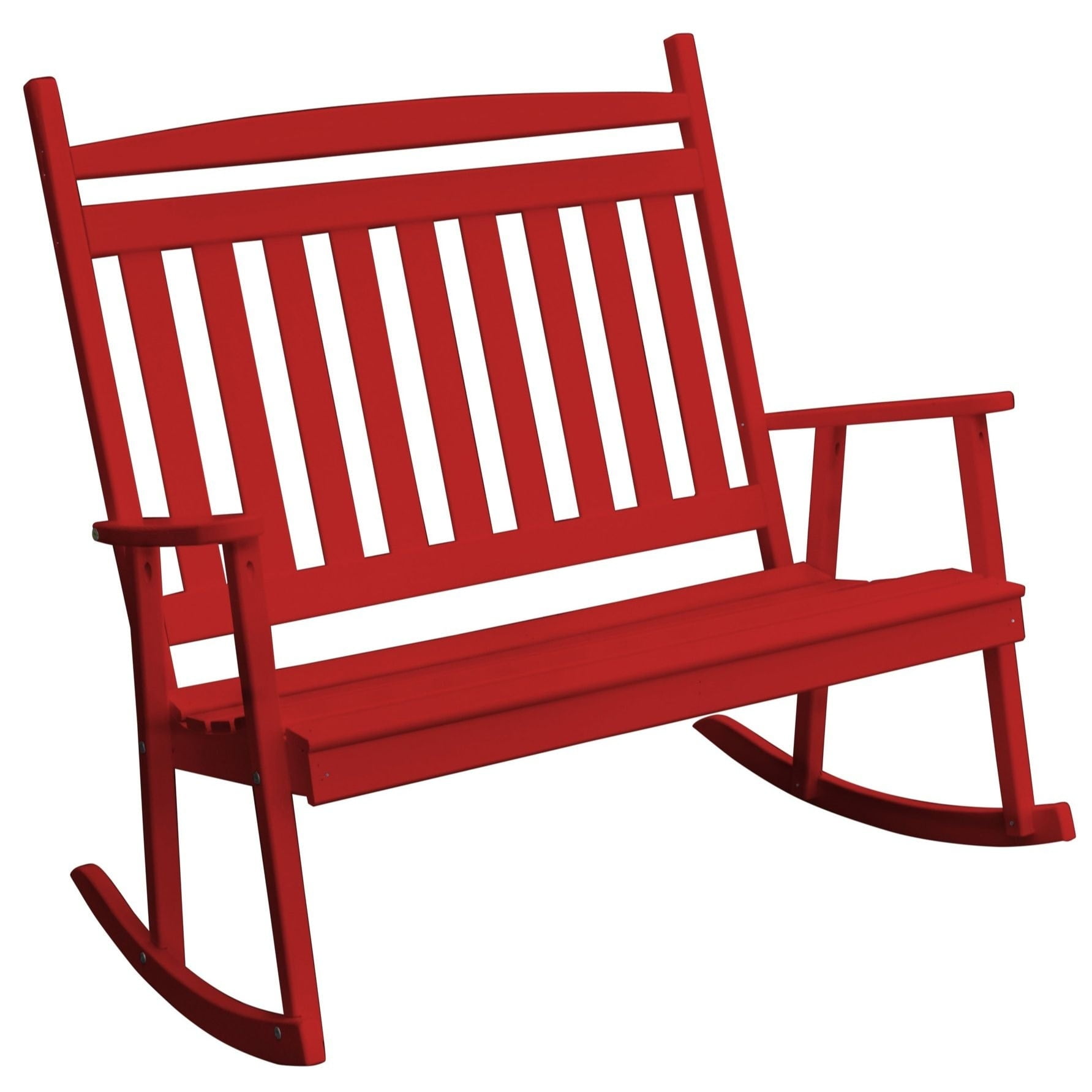 Kunkle Holdings, LLC Pine Double Classic Porch Rocker Tractor Red ...