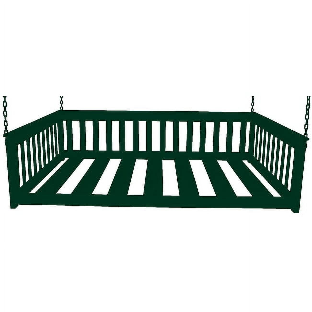 Kunkle Holdings LLC Pine Full Mission Hanging Daybed with Chain Dark ...