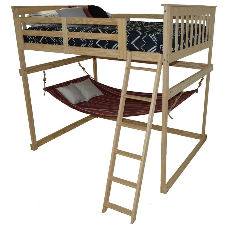 Unfinished wood loft bed store
