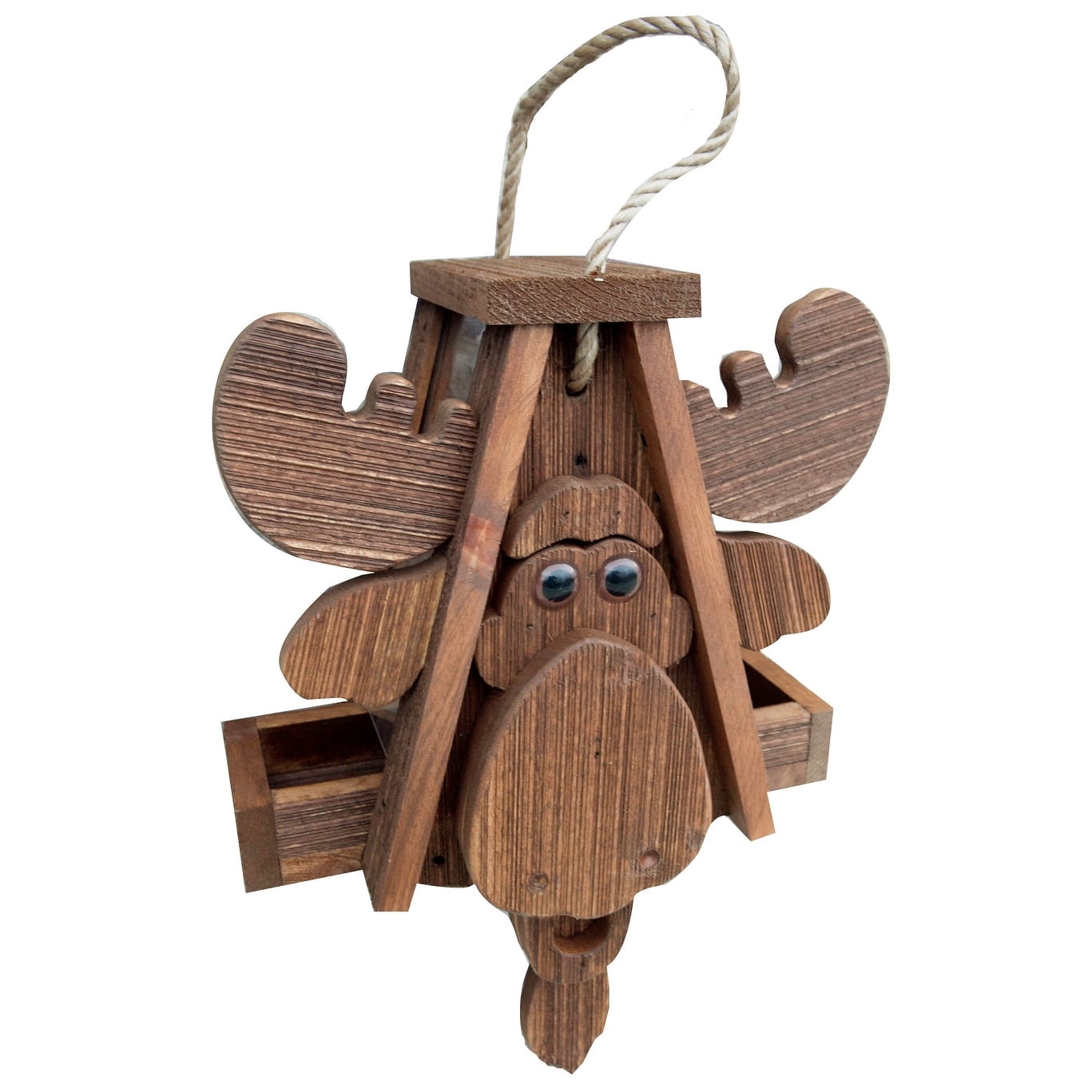 Kunkle Holdings LLC Rustic Moose Bird Feeder - Walmart Business Supplies