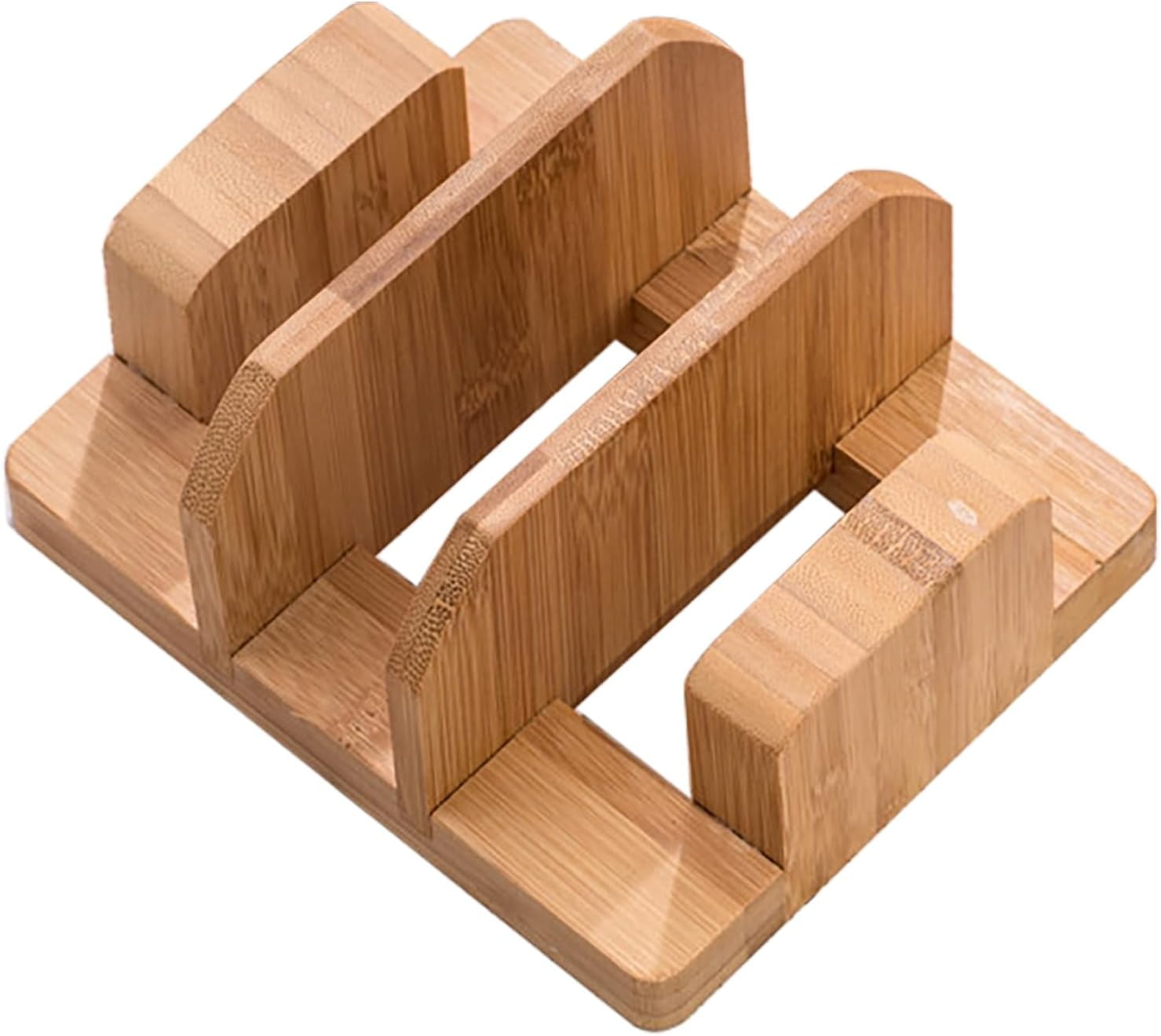 Kunovo Bamboo Pot Lid Holder,Cutting Board Organizer,Baking Sheet/Pan ...
