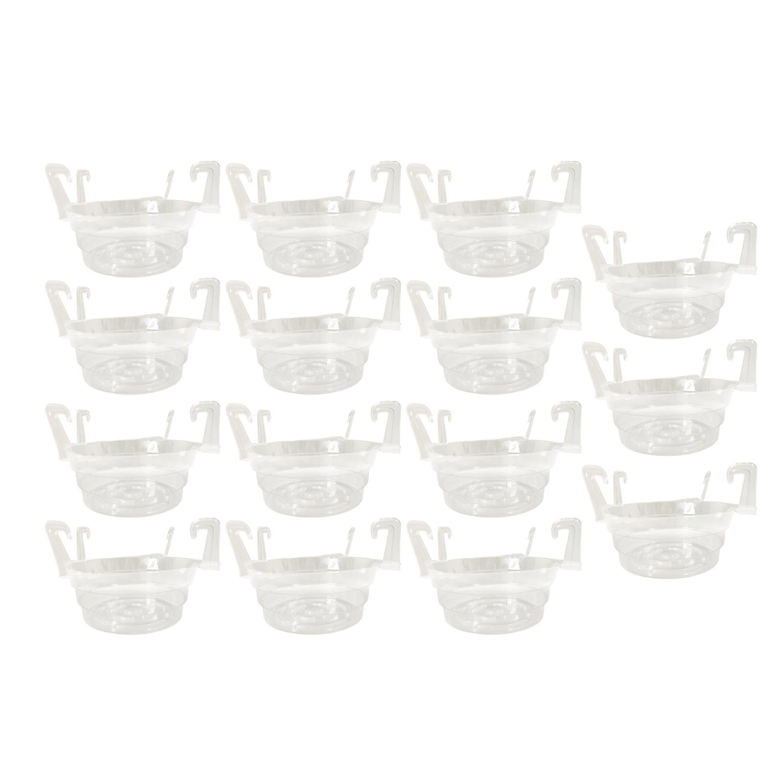 Kuntesetty 15x Flower Pot Tray with Hook Windowsill Plant Tray Hanging ...