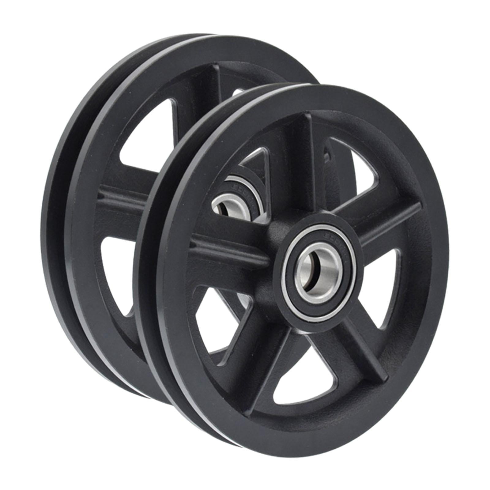 Kuntesetty 2 Pieces Barn Door Roller Pulley Wear Resistant Nylon Easy ...