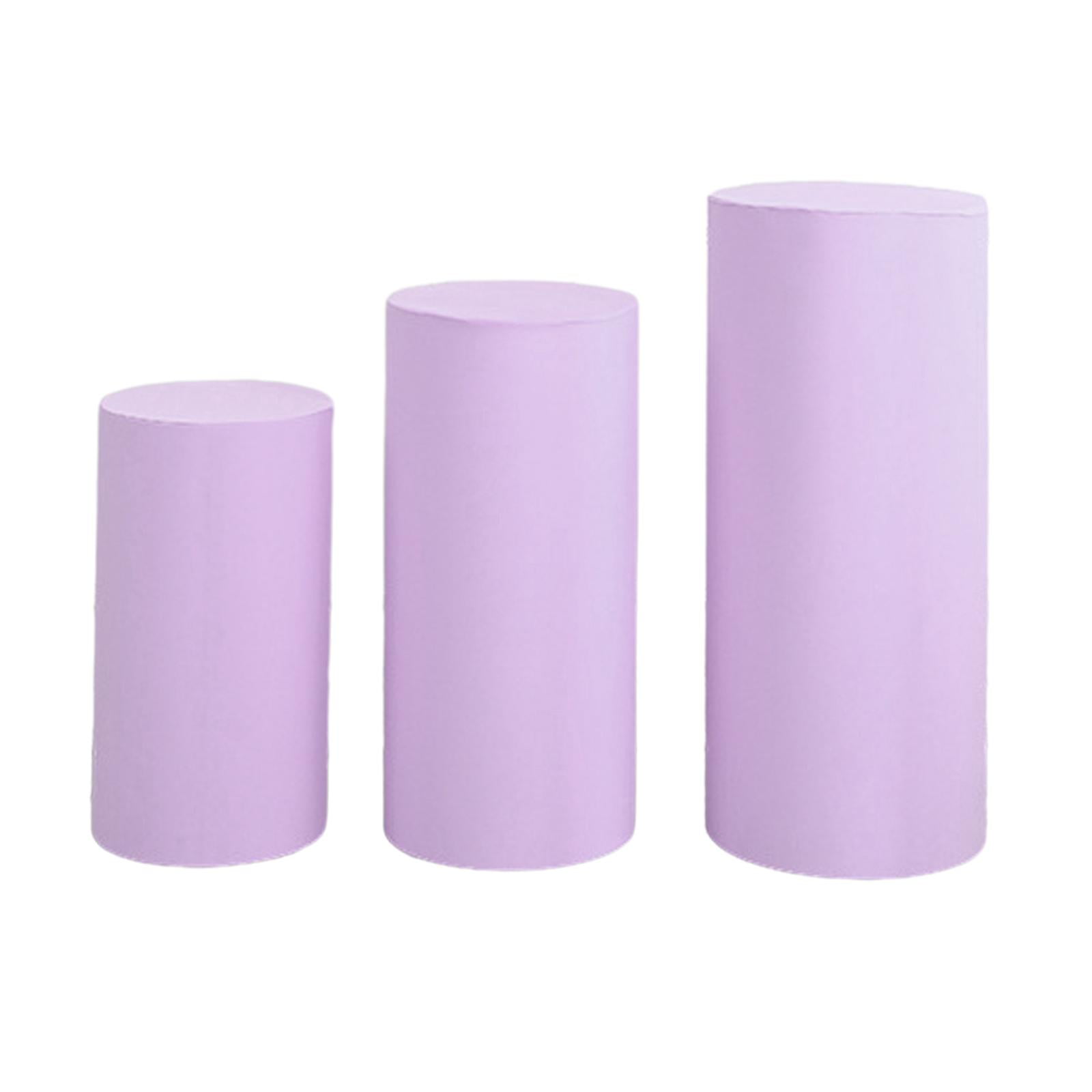 Kuntesetty 3Pcs Cylinder Plinth Stand Covers Plinth Stand Pillar Covers ...