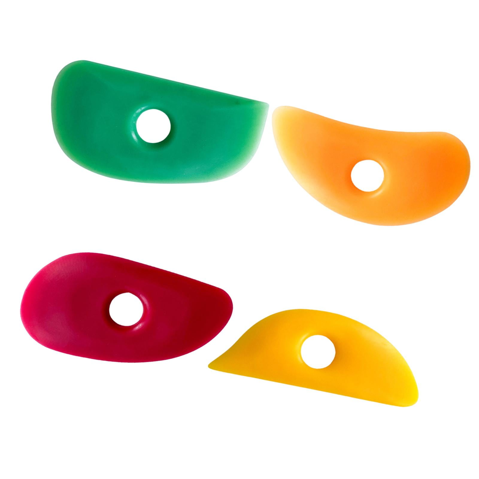 Kuntesetty 4Pcs Pottery Clay Soft Rubber Rib Surface Scraping Tool ...