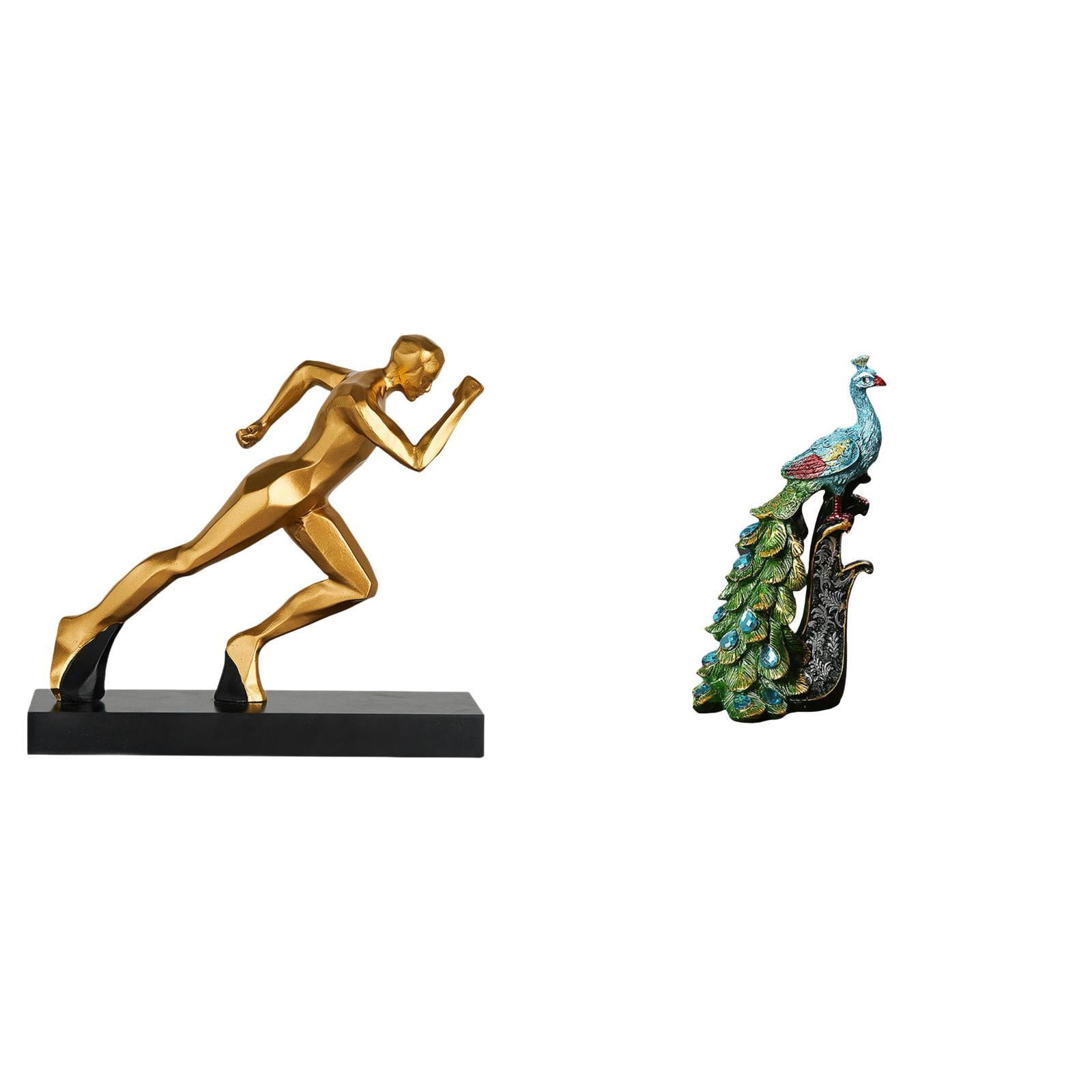 Kuntesetty Abstract Runner Peacock Modern Animal Figurine Sculpture for ...