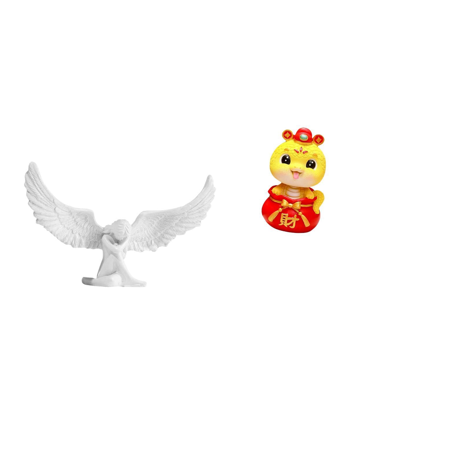 Kuntesetty Angel Snake Statue Resin Figurine Crafts Decoration Ornament ...
