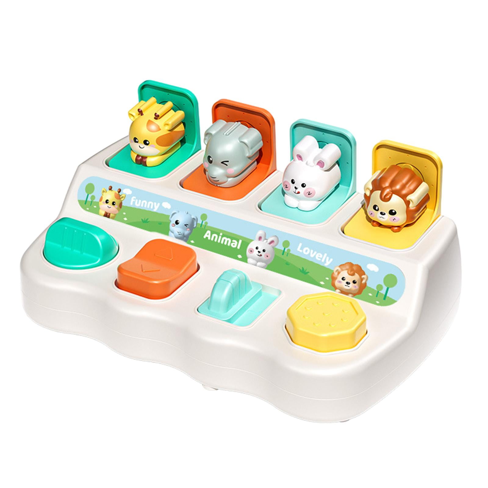 Kuntesetty Animal Cause and Effect Toy Animal Push Interactive ...