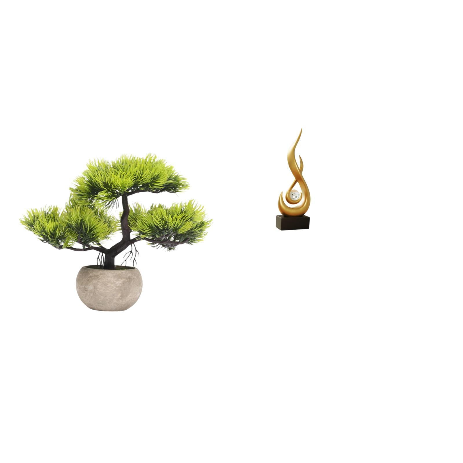 Kuntesetty Artificial Bonsai Tree Greenery Collection Faux Plant ...