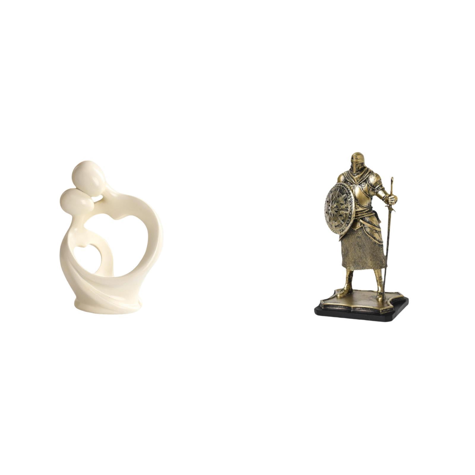 Kuntesetty Artistic Resin Figurine Knight Lover Statue Creative Couple ...