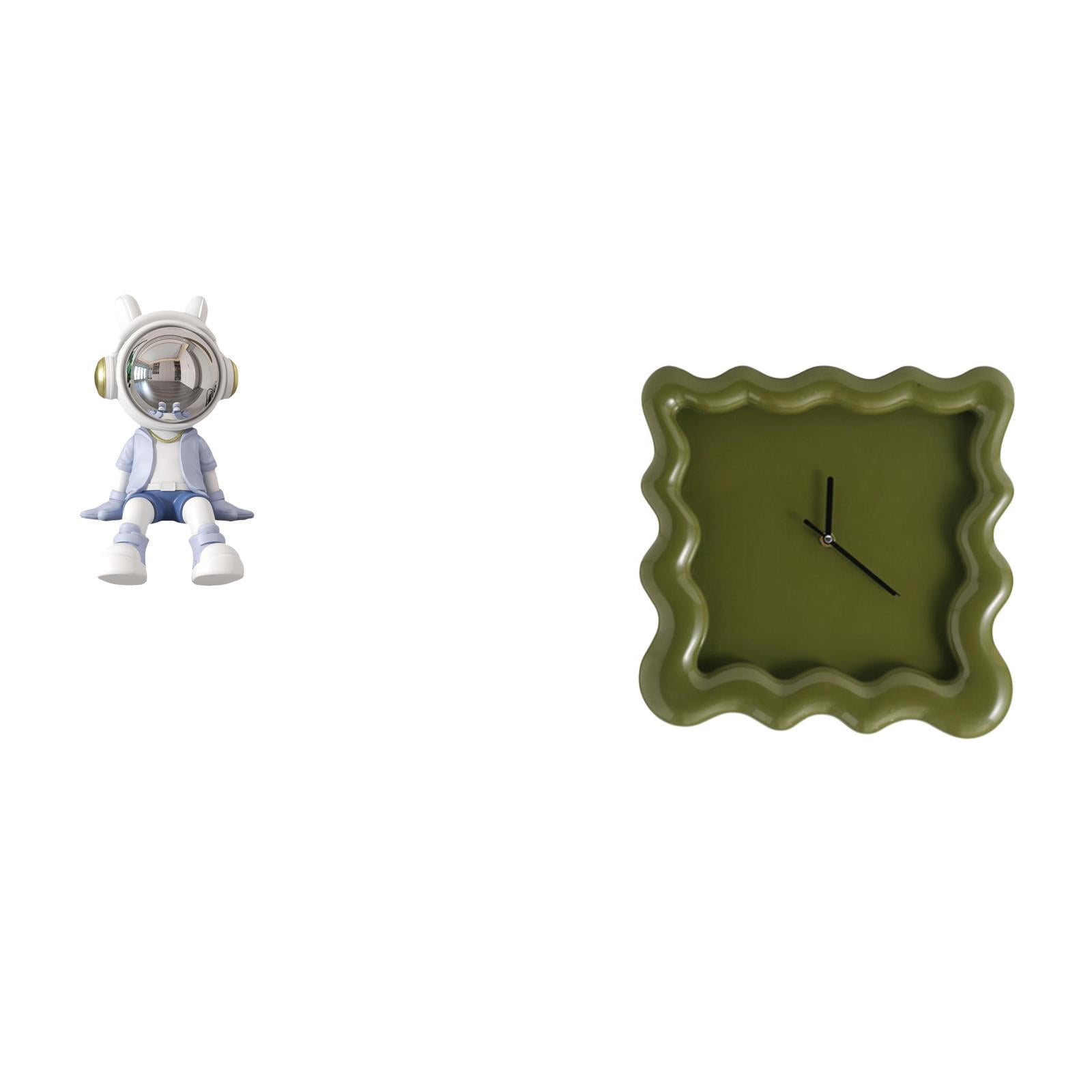 Kuntesetty Astronaut Square Statue Wall Clock Nordic Sculpture ...