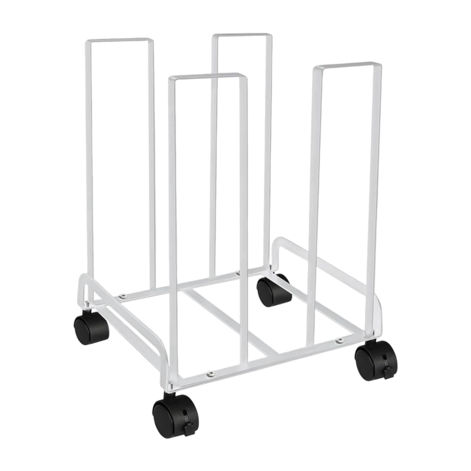 Kuntesetty Carton Storage Rack Cart with Wheels Metal Frame Versatile ...