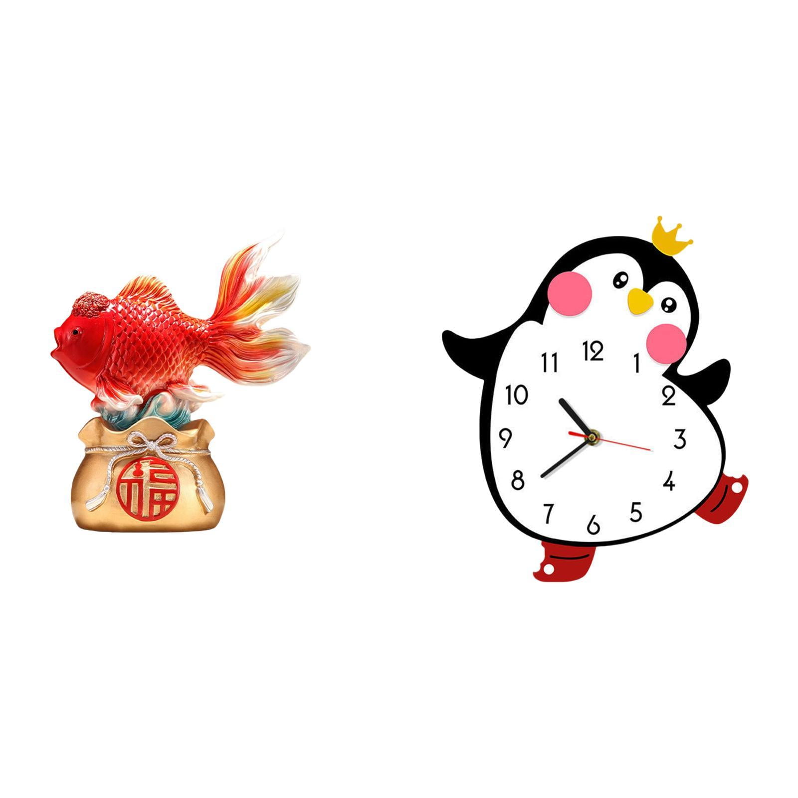 Kuntesetty Chinese Feng Shui Koi Penguin Statue Desktop Decoration New ...