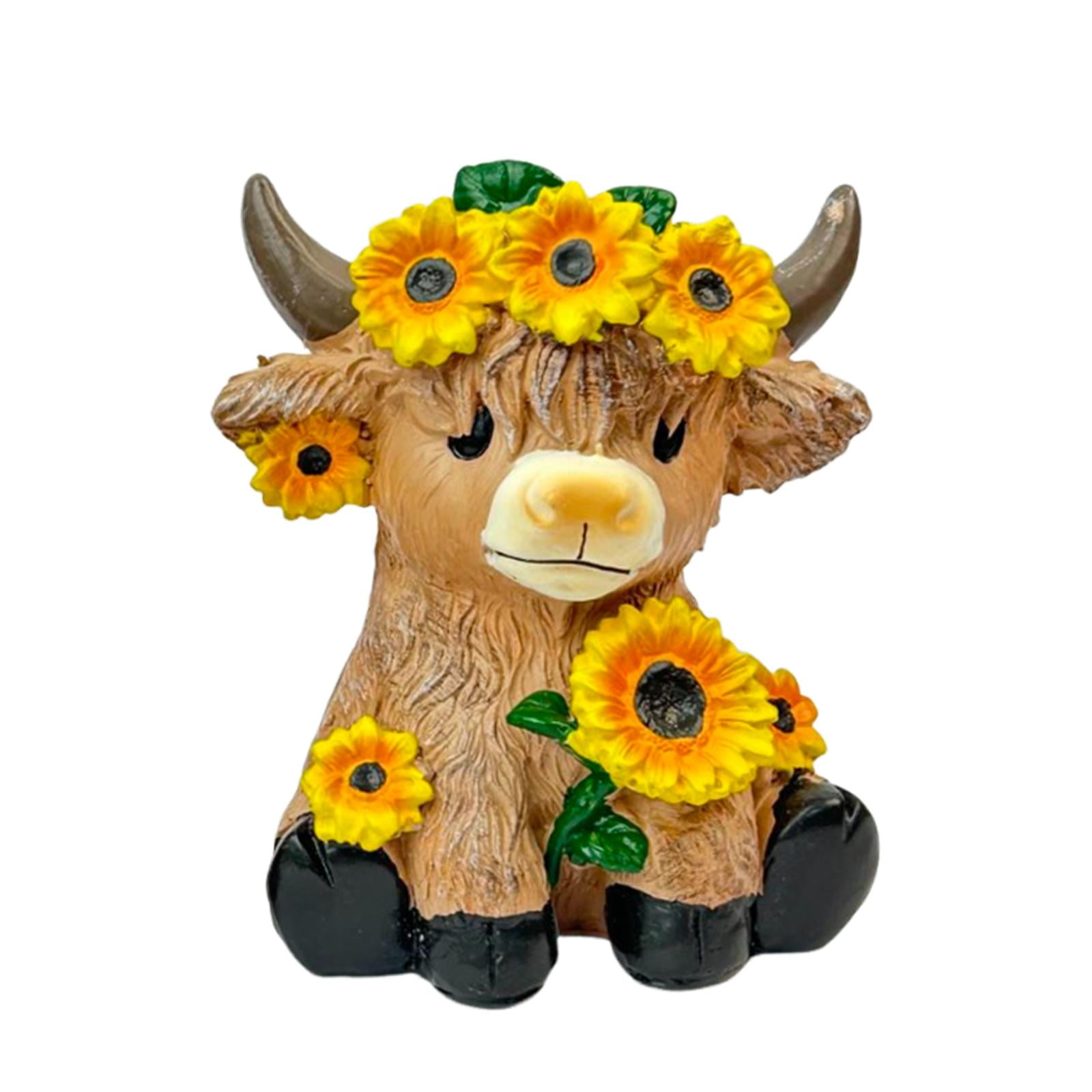 Kuntesetty Cow Gnome Vase Shaped Multi-Functional Flower Pot Figurine ...
