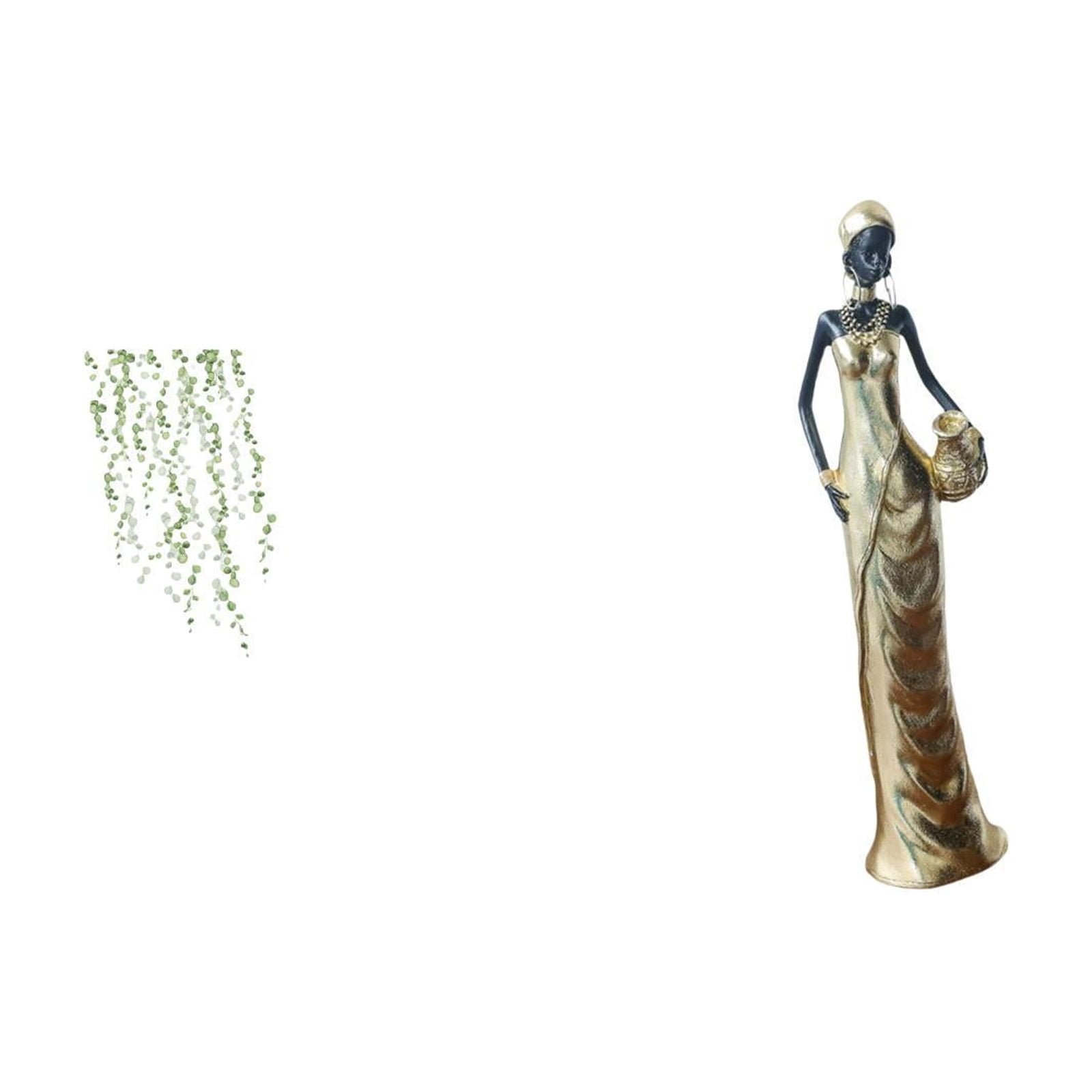 Kuntesetty Elegant Green Vines Wall Art and Vintage Tribal Lady ...