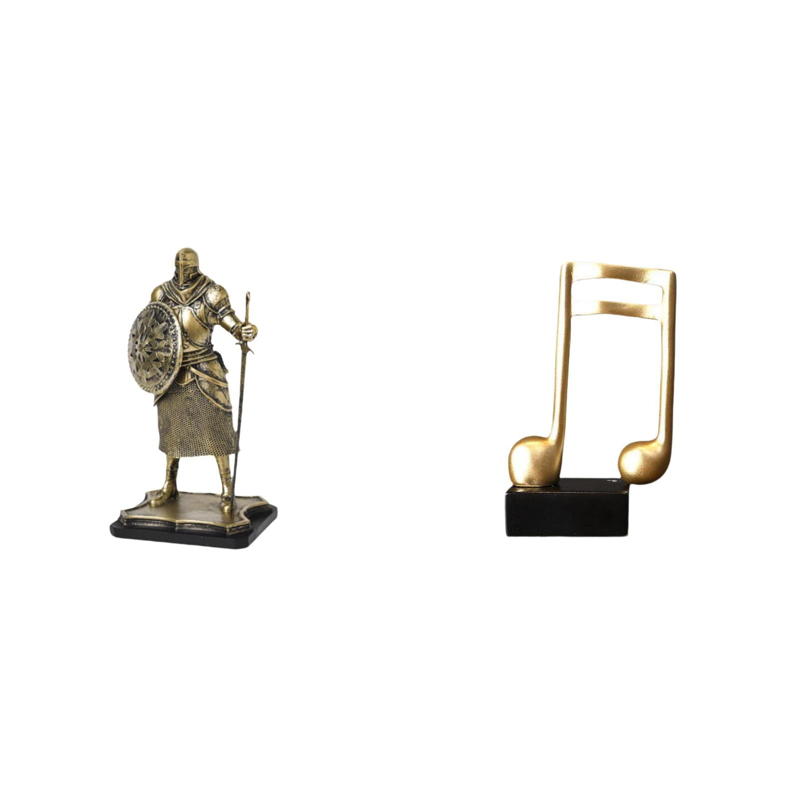 Kuntesetty European Knight Music Note Sculpture Creative Resin Figurine ...