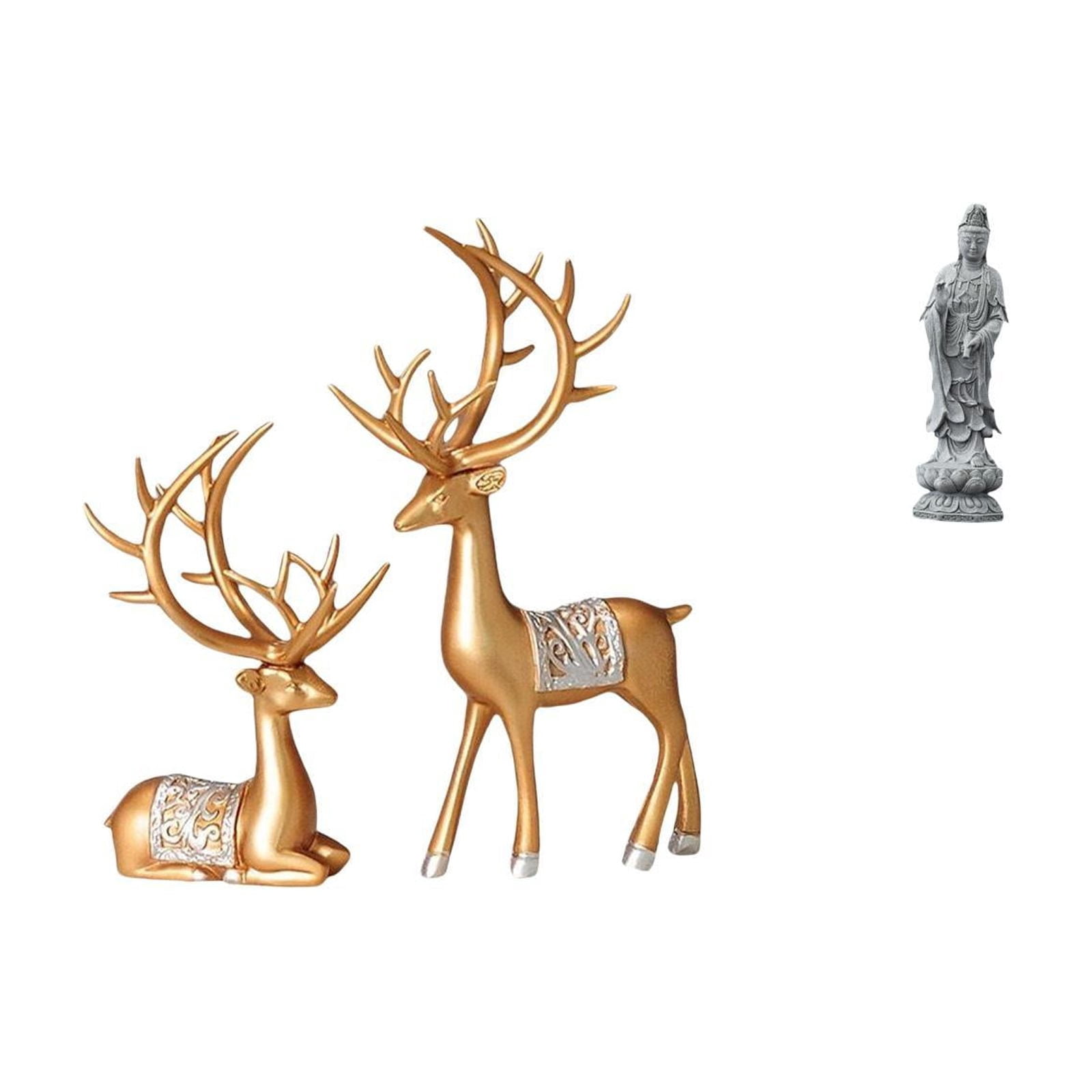 Kuntesetty European Reindeer Sculpture Inspired by Guan Yin Stone ...