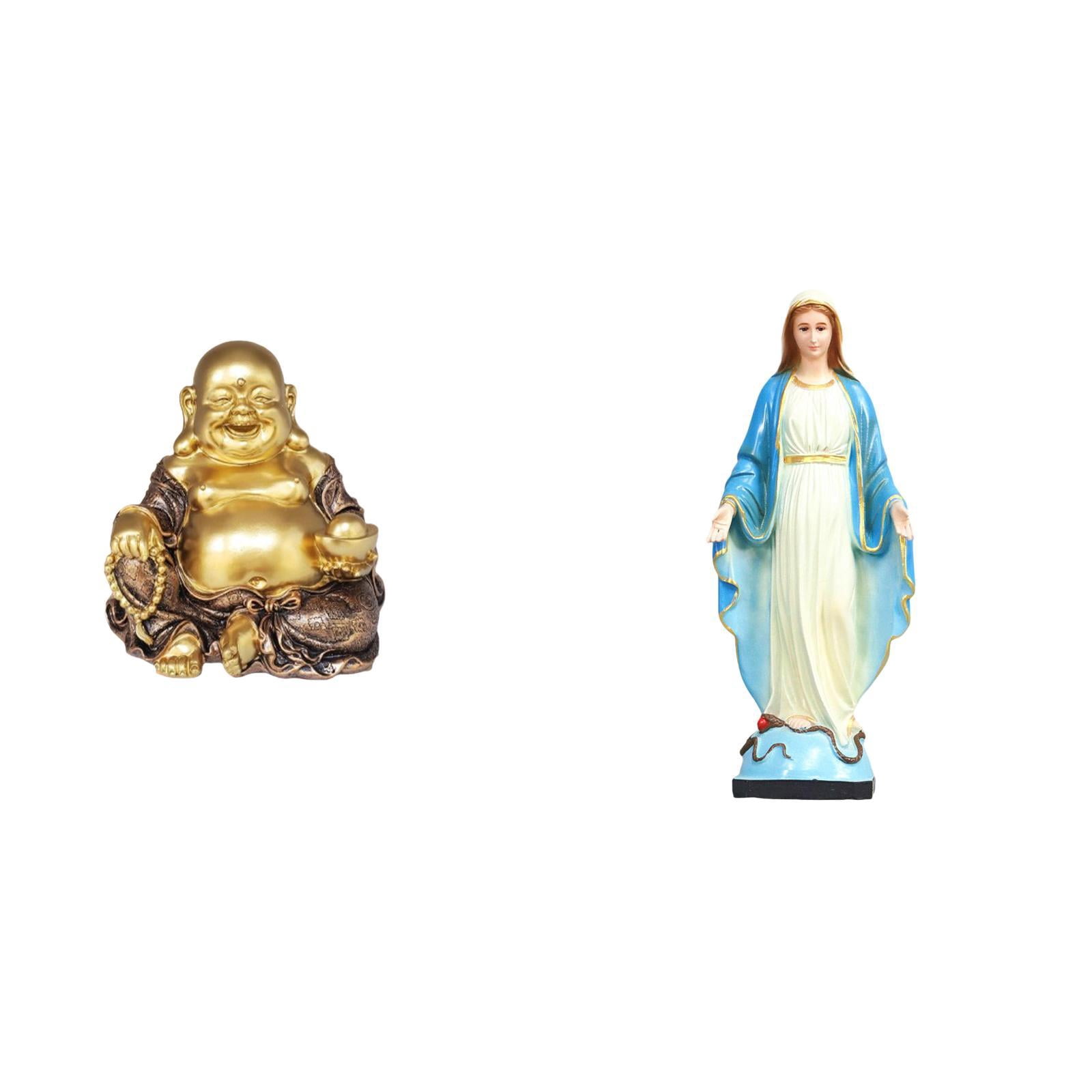 Kuntesetty Maitreya Buddha Laughing Virgin Mary Religious Sculpture ...