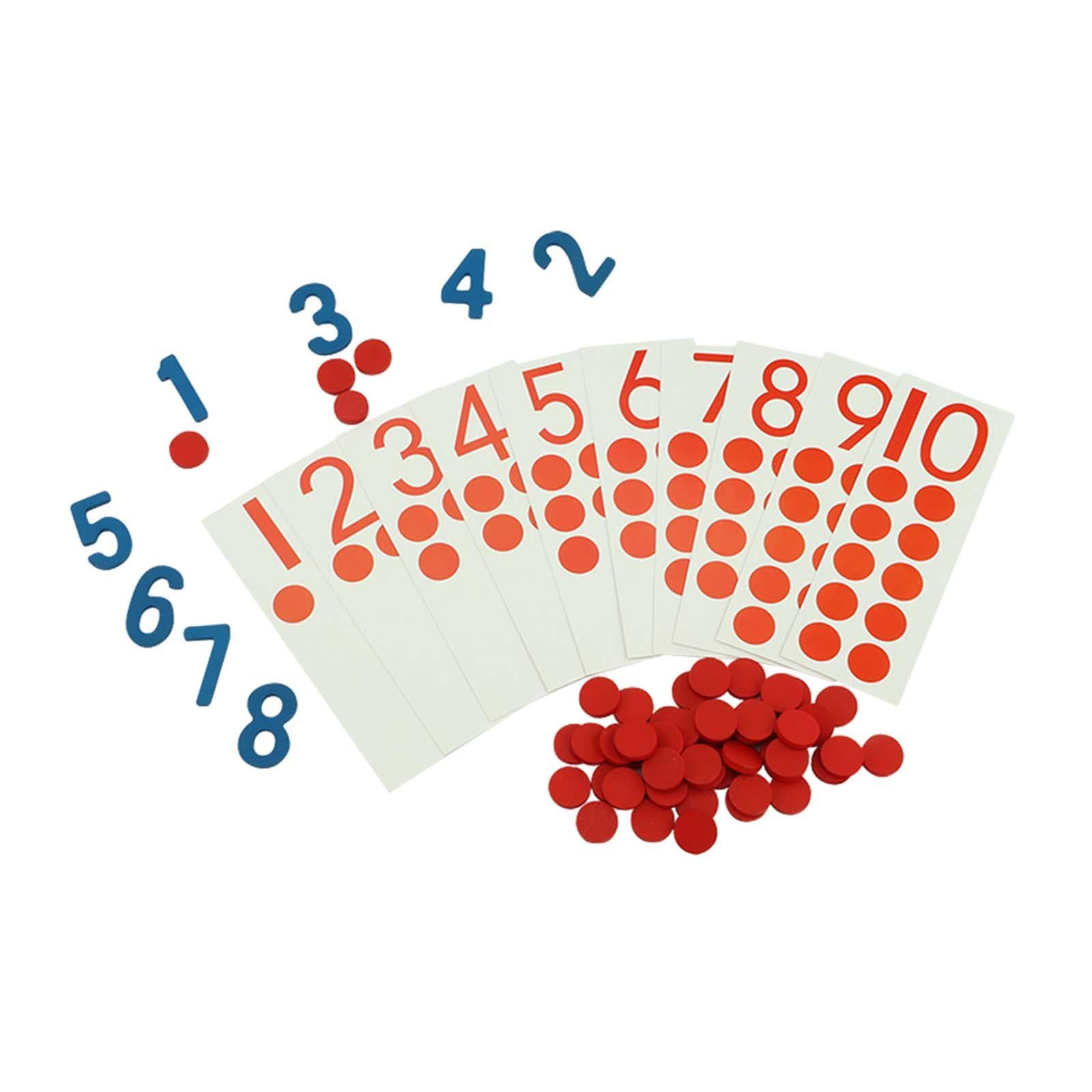 Kuntesetty Math Learning Cards Counting Toys for Ages 3 and up Toddlers ...