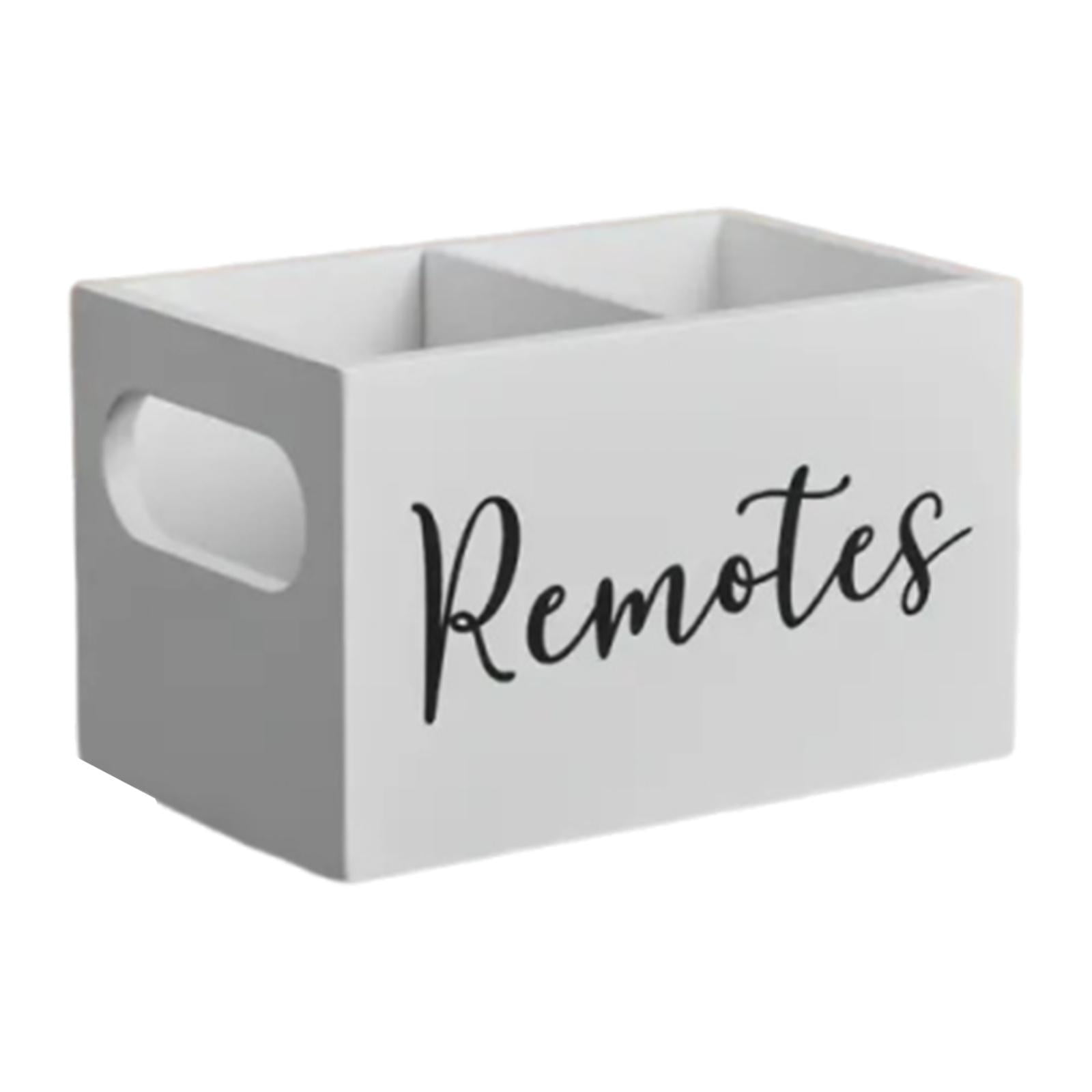 Kuntesetty Remote Control Holder Organizer Retro 2 Compartment Storage ...