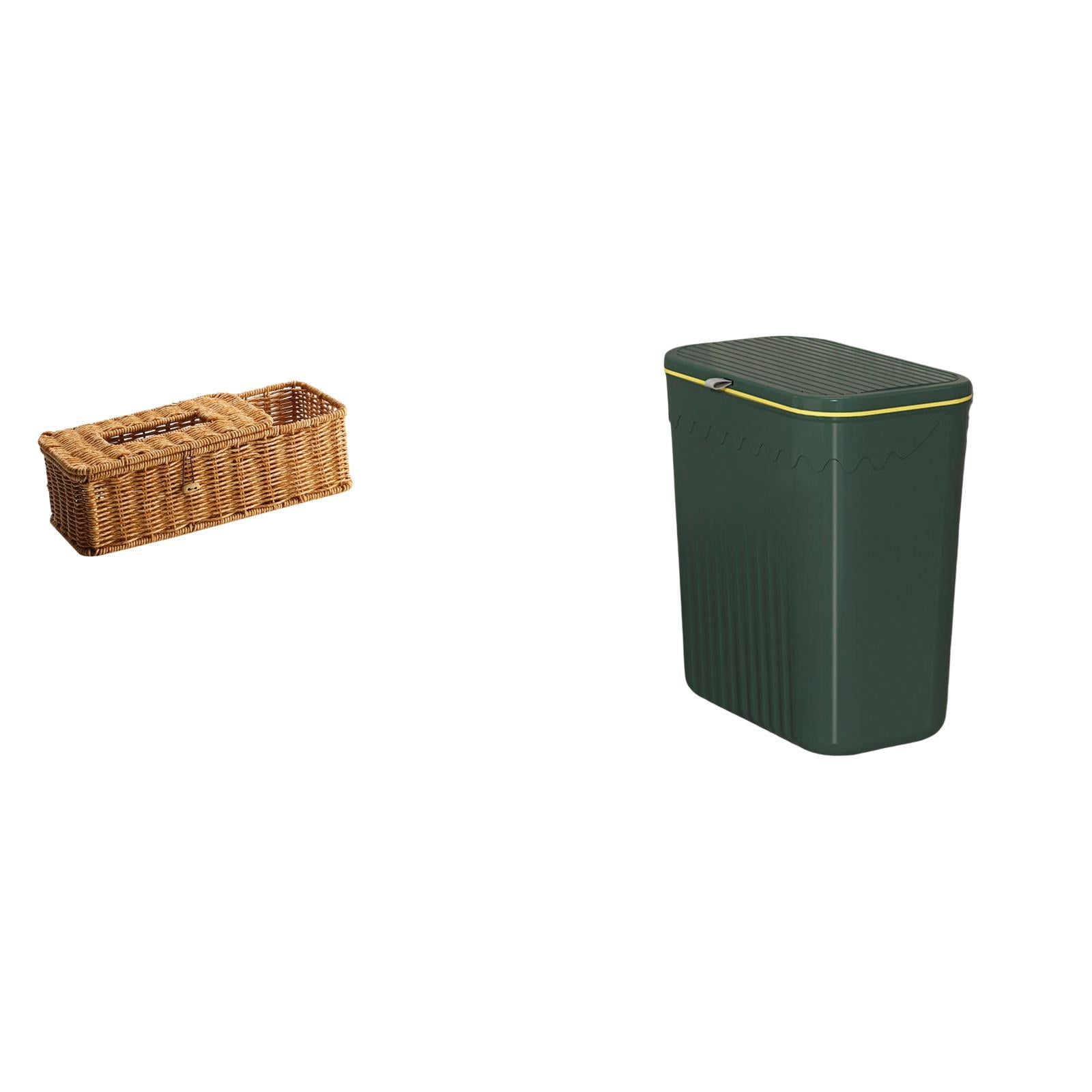 Kuntesetty Remote Control Tissue Storage Box and Space Saving Garbage ...