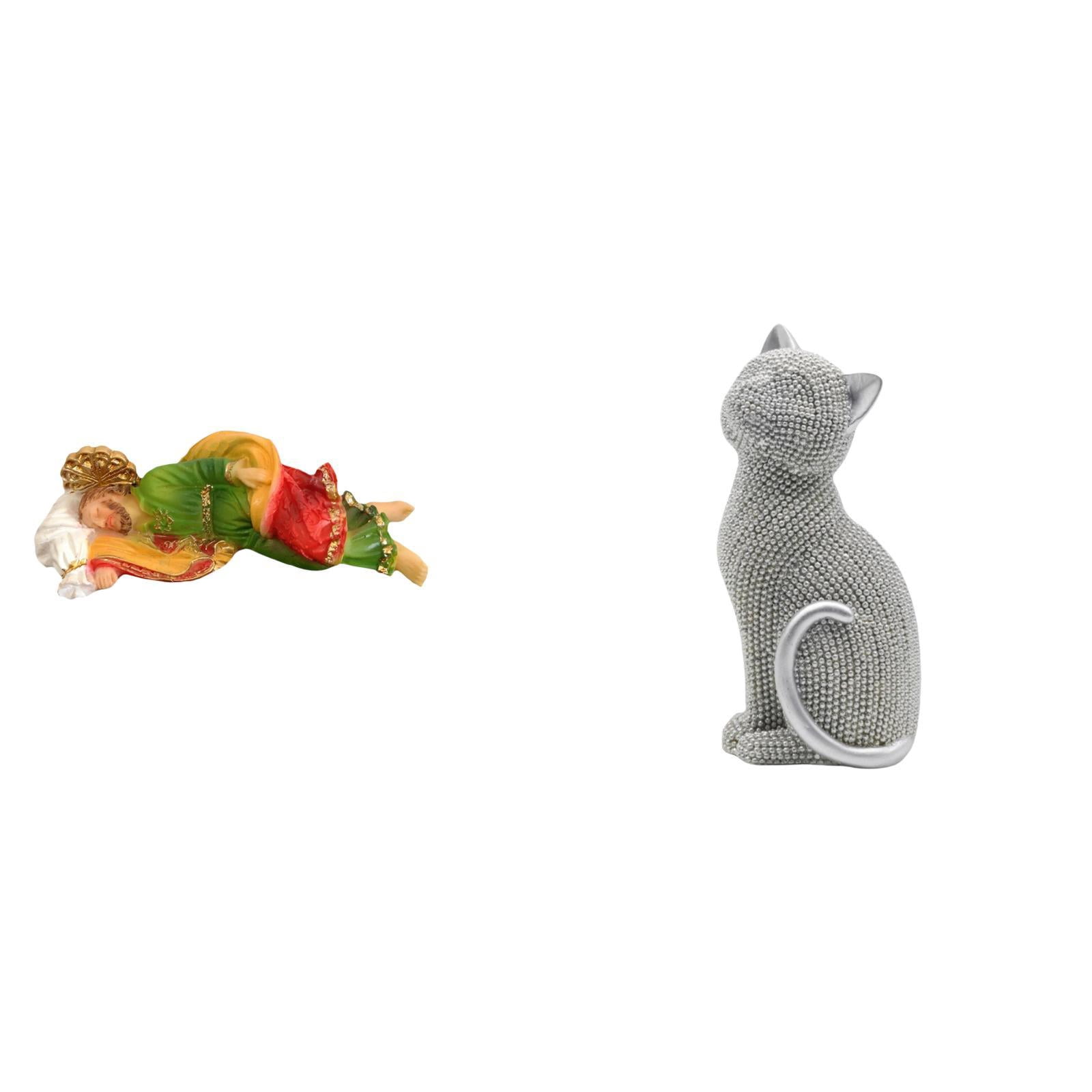 Kuntesetty Resin Joseph Cat Statue Figure Decorative Jesus Joseph Cat ...