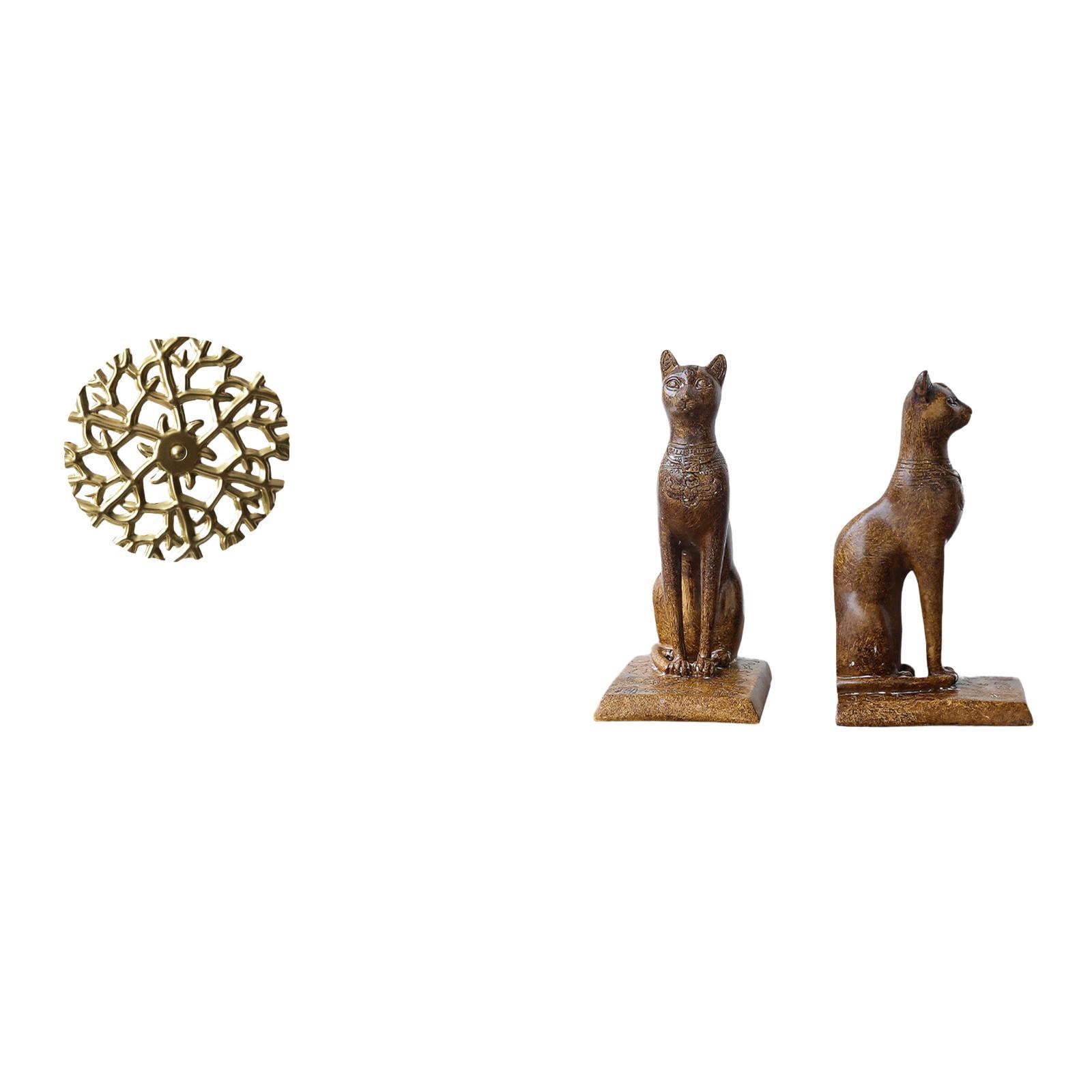 Kuntesetty Rustic Scenic Wrought Iron Cat Sculpture Wall Art ...
